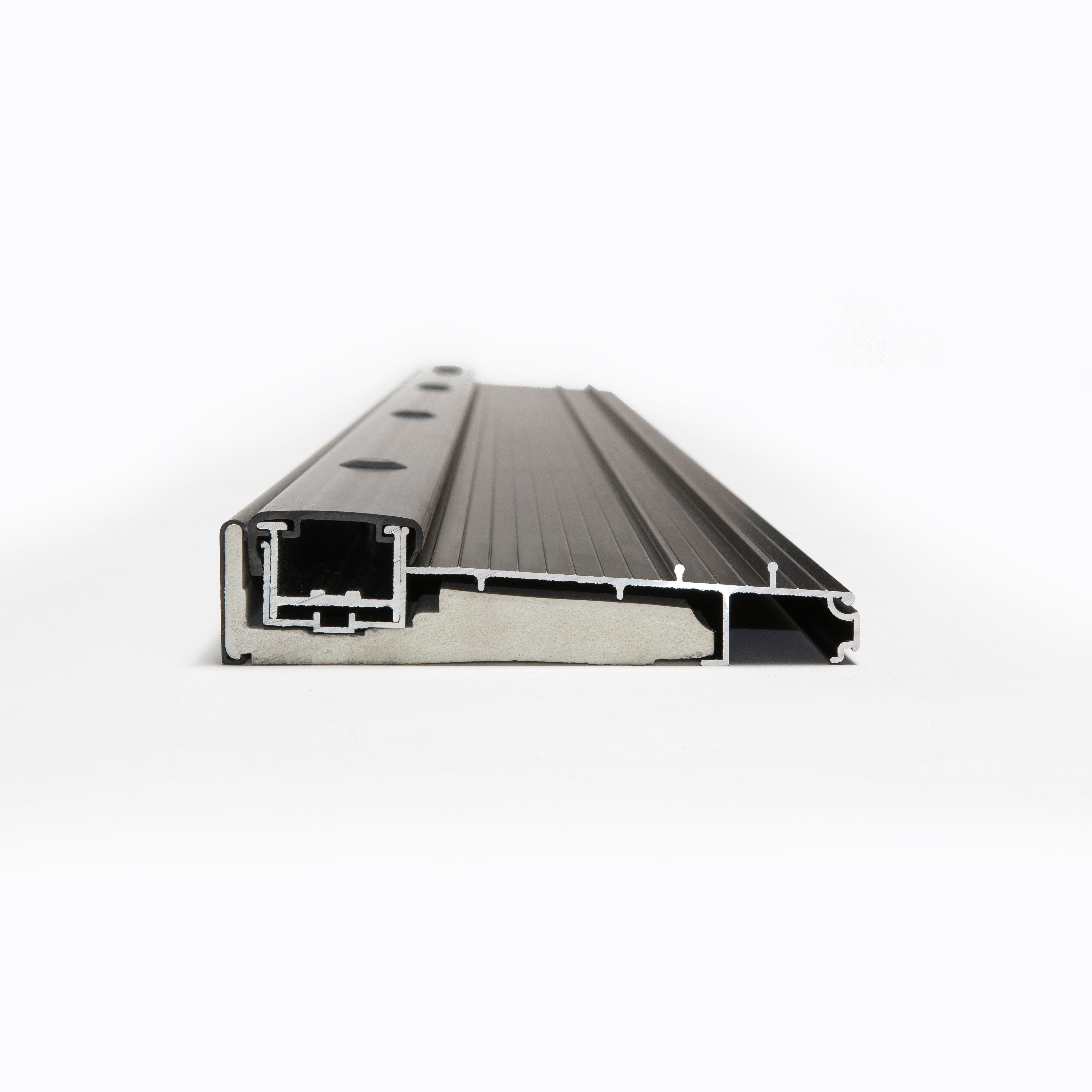 Adjustable Threshold with Rail for Single and Dual Screen Doors and Sl